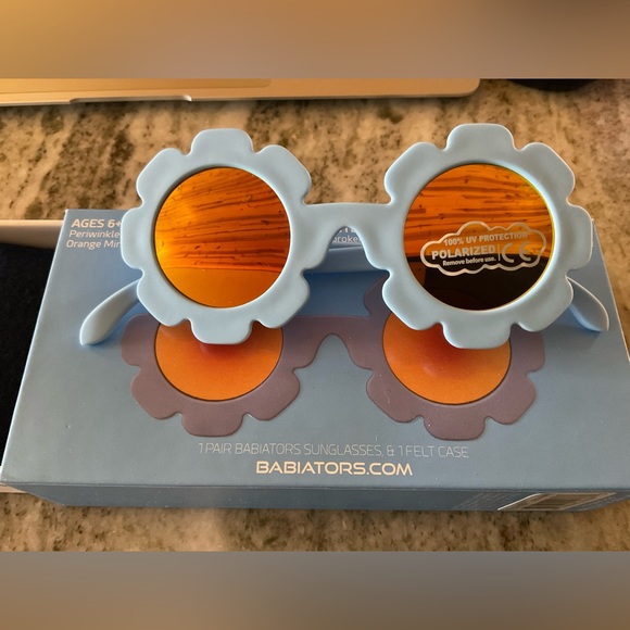 Babiators | Accessories | Nib Babiators Periwinkle Flower With Orange ...